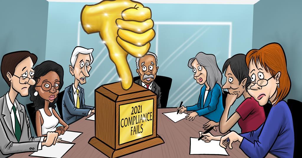 Top ethics and compliance failures of 2021 | Premium | Compliance Week