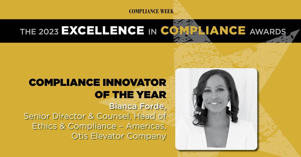 Data-driven disruptor Bianca Forde hailed as Compliance Innovator ...